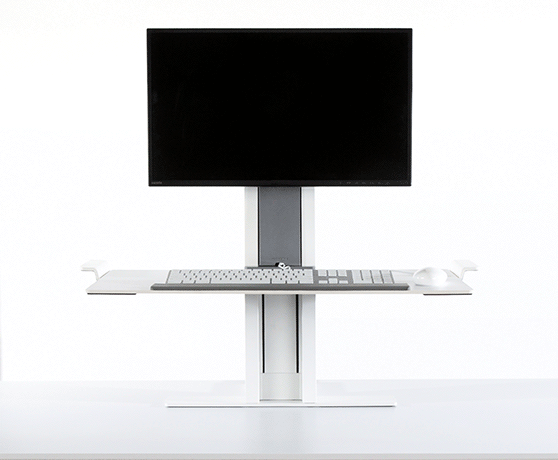 Expand your workspace with Humanscale's Rise - a standing desk solution